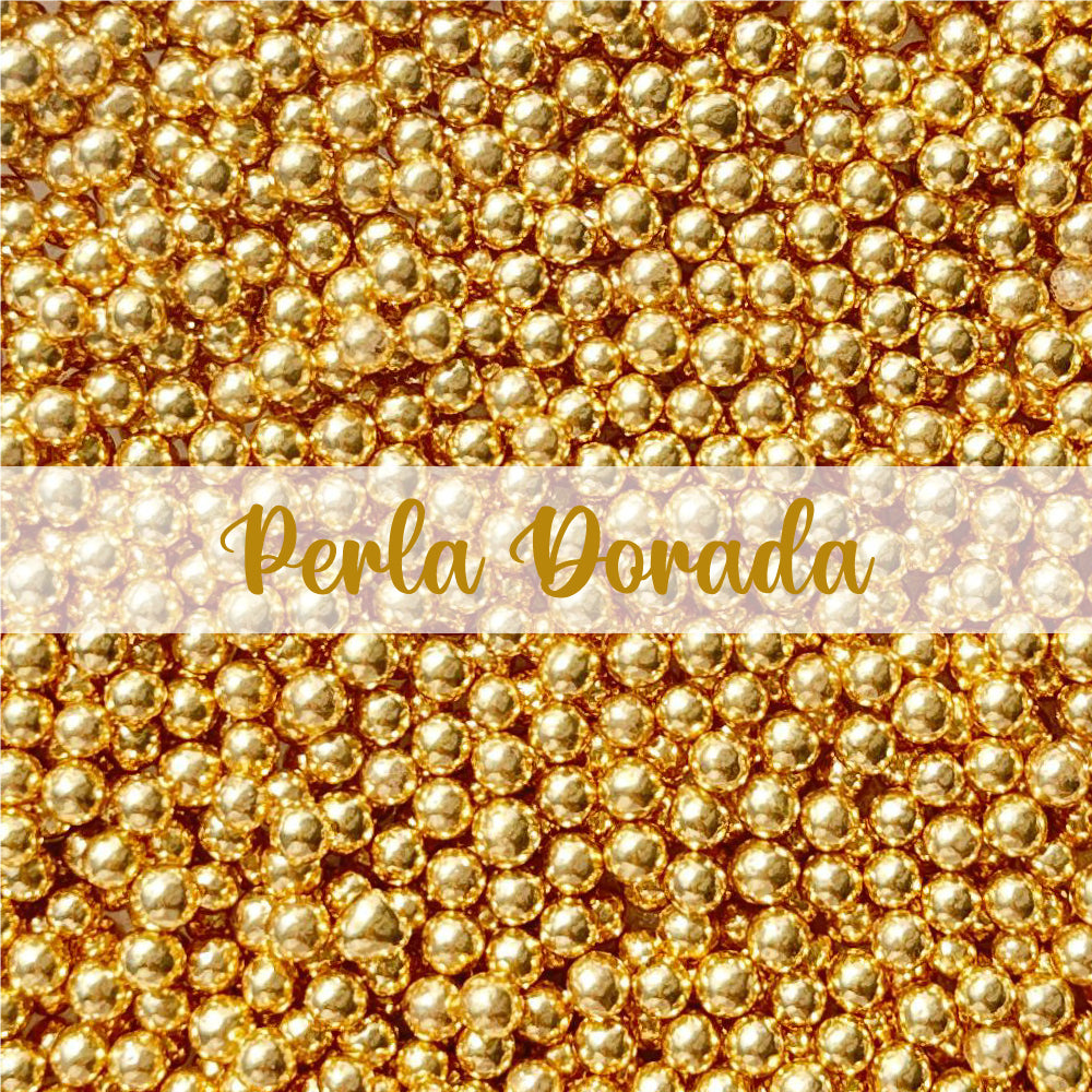Sprinkles Perla Dorada 4mm X 50 Gr Selva Negra – Mundo Huevo