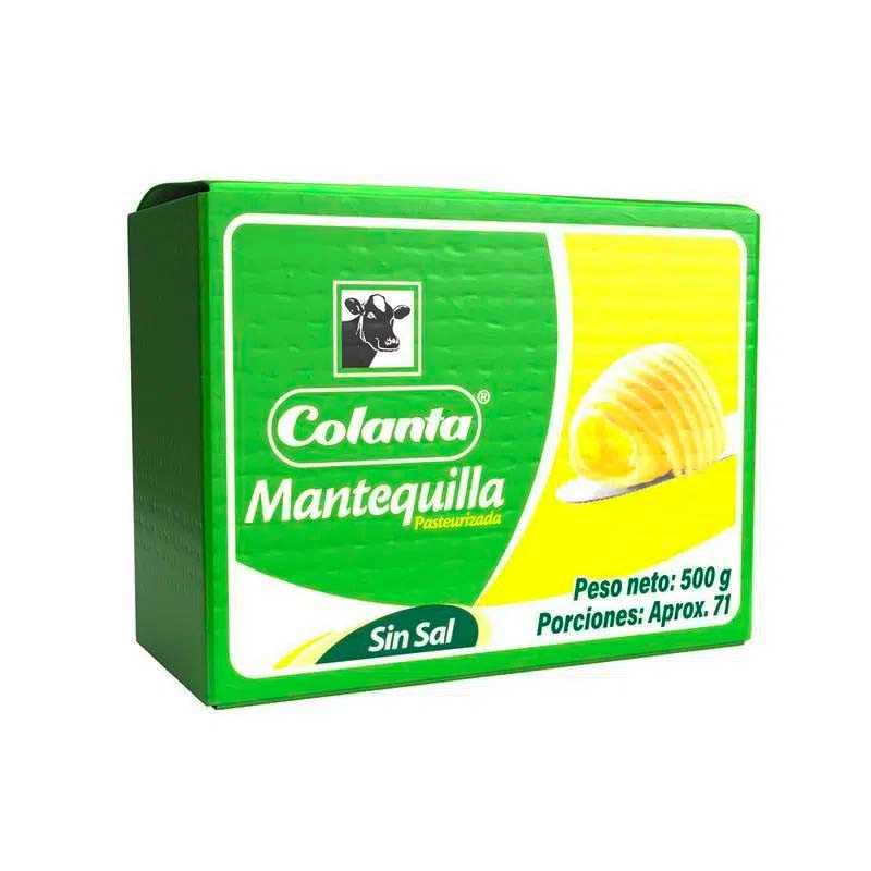 Mantequilla X 500 Gr Colanta sin Sal – Mundo Huevo